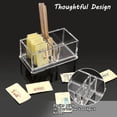 2 Pack Sugar Packet Holder, Acrylic Sugar Bowl for Restaurant, Tea Bag ...