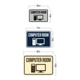 Classic Framed Computer Room Sign (Black /Gold) - Small - Walmart.com