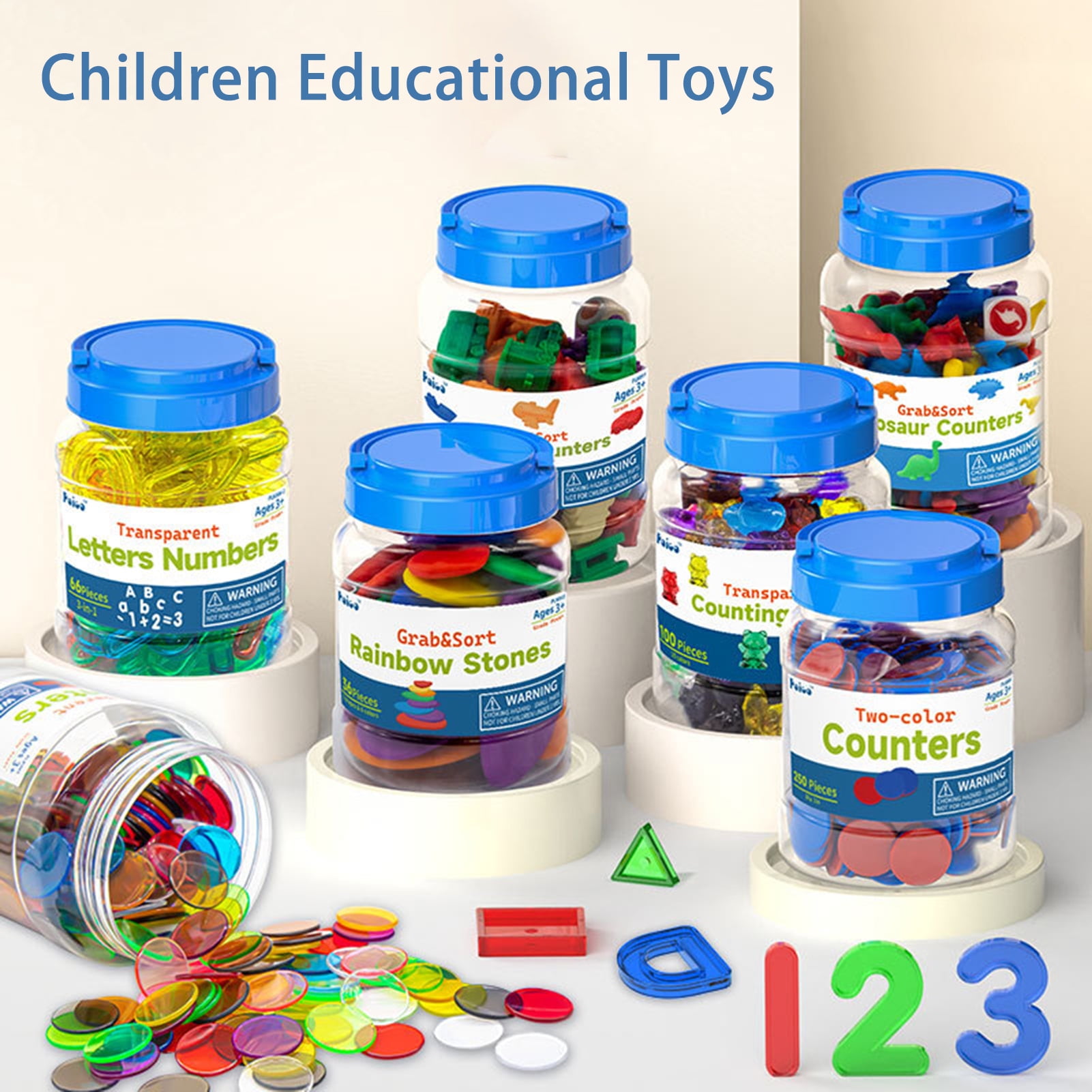 1 Set Toddler Toys - Fun, 14 Rich Themes, Color Recognition, Improve ...