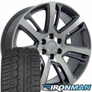 OE Wheels 20 inch Black 5652 Rims & Goodyear Tires Set Fit Specific GM ...