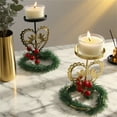 Christmas Holders Christmas Iron Art Candlestick Decorative Stand ...