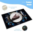 Bahomeck Placemats Set Of 4 Rectangle Linen Cotton Placemats For Dining ...