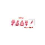 10Pair 22-16 AWG Wire Insulated Male Female Spade Crimp Terminal ...