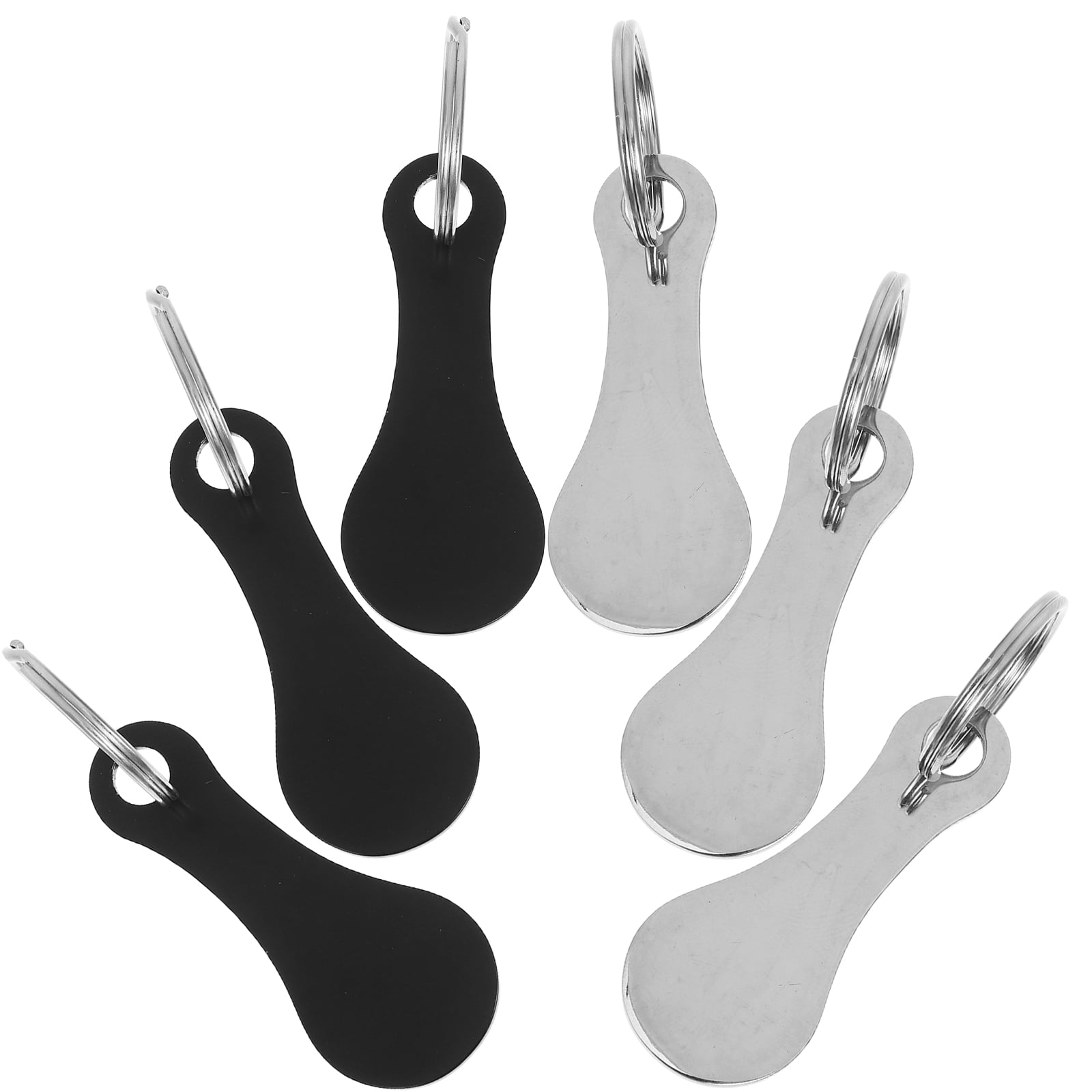 Click here for Oulii 6pcs Shopping Cart Token Keyring Stainless S... prices