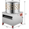 EAYSG Chicken Plucker Machine 20Inch Stainless Steel Poultry Plucker ...