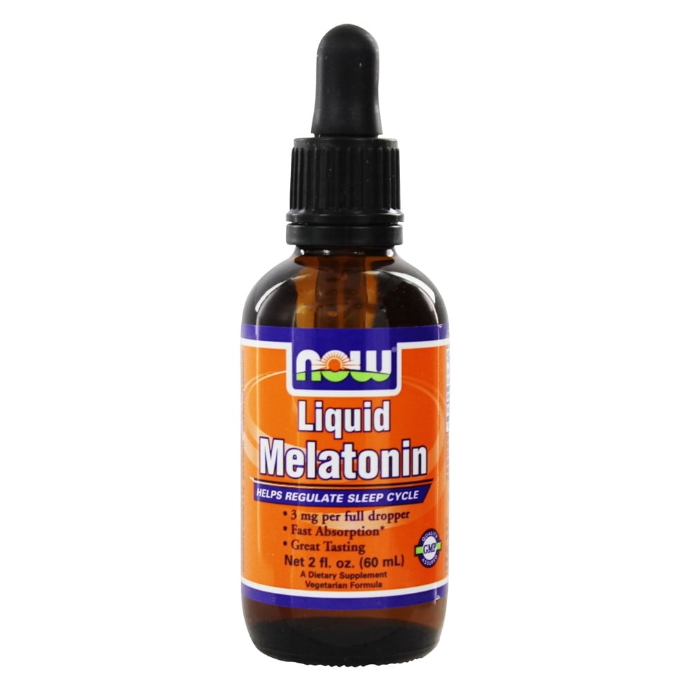 Now Foods Liquid Melatonin, 2 fl oz (60 ml)-2 Pack - Walmart.com ...