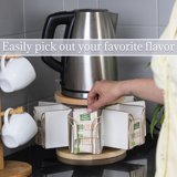 Made Easy Kit Metal Carousel Tea Bag Organizer and Kettle Stand ...