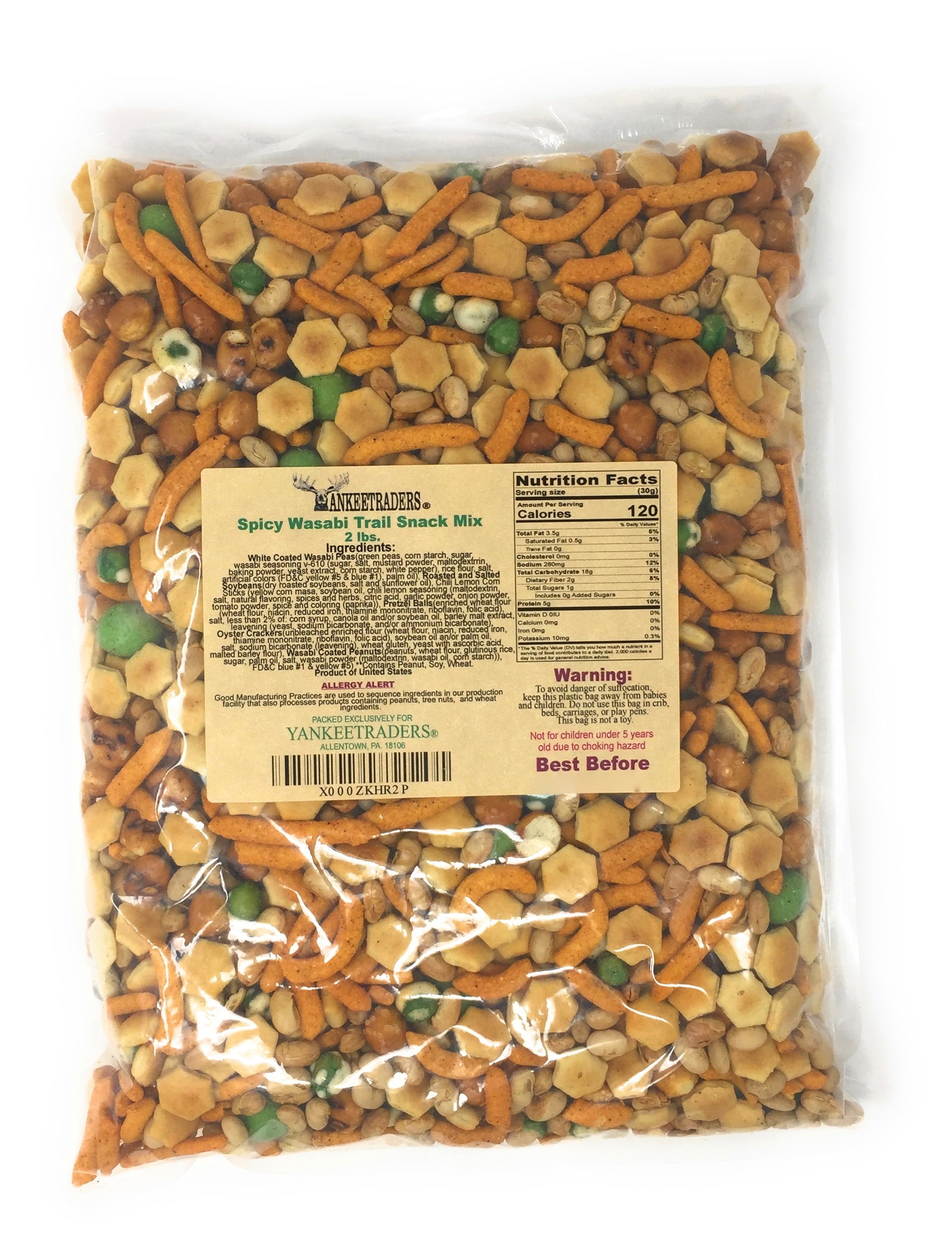 YANKEETRADERS Brand Spicy Wasabi Trail Snack Mix 2 Lbs Walmart