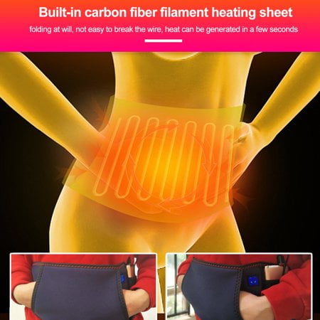 Portable Waist Heating Pad Belt 3 Heat-Settings Electric Heat Pad ...