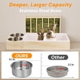 3 in 1 Bunny Litter Box with Hay Feeder and 2 Bowls - Wooden Rabbit Hay ...