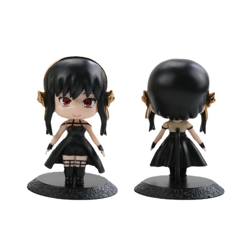 Buy 6pcs pvc anya spy x family loid yor faker chibi anua 10cm anime ...