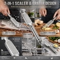 2-in-1 Stainless Steel Fish Scaler + Ginger Grater,2026 New ...