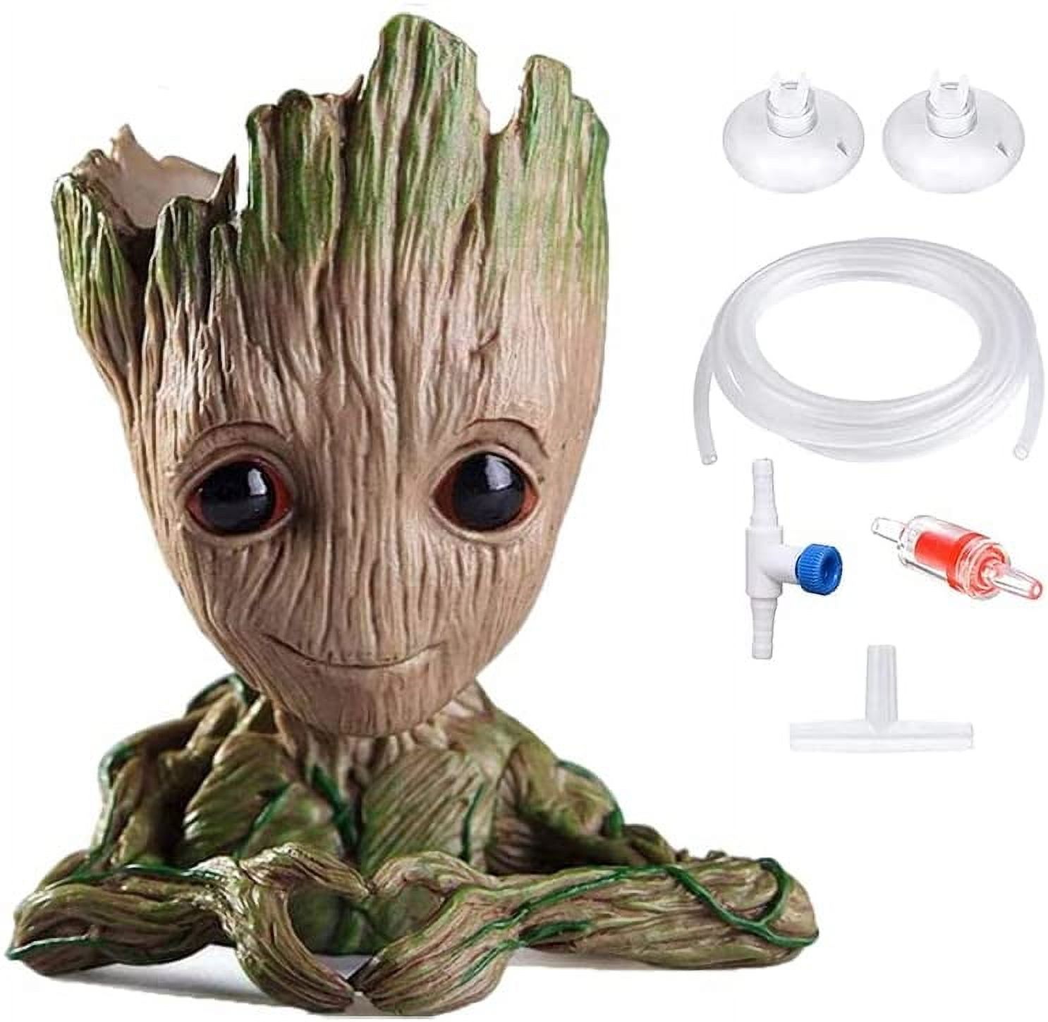shiyou-Aquarium Bubbler Decoration.Treeman Heart-Shaped Fish Tank ...
