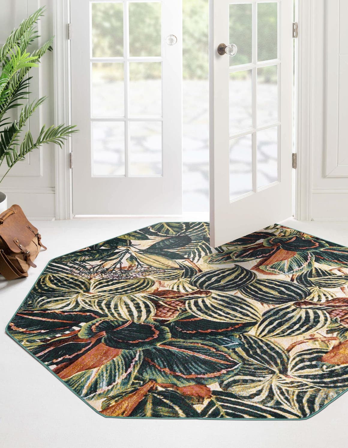 Rugs.com Blossom Collection Rug – 6 Ft Octagon Multi Medium Rug Perfect ...