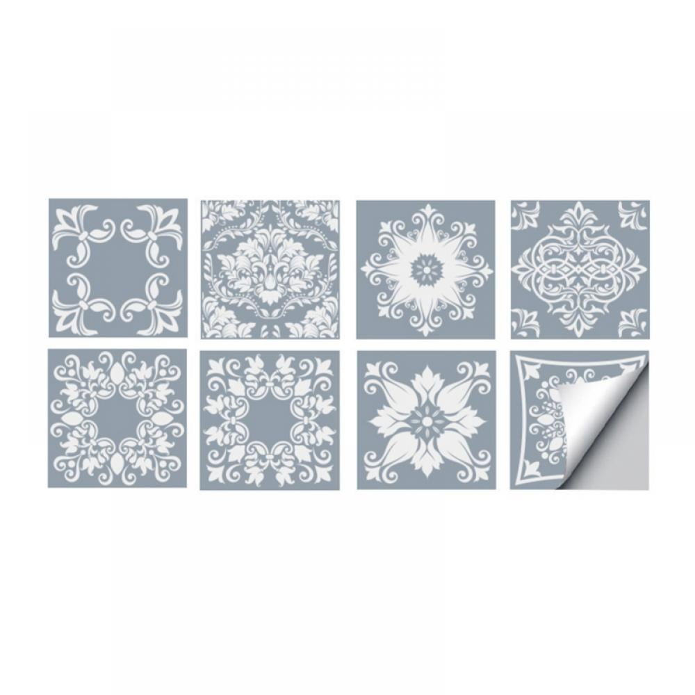 8 Pack Self-Adhesive Wall Tile Stickers, Diy Decals Home Decor Peel and ...