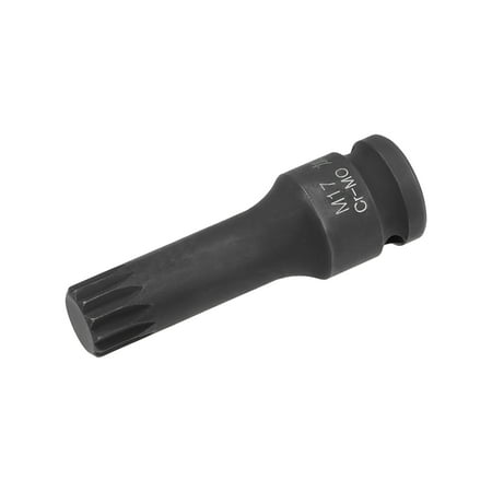 1/2-Inch Drive x 17mm Impact Triple Square Spline Bit Socket, Metric 3 ...