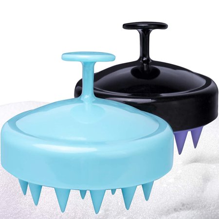 2 Pack Hair Scalp Massager Shampoo Brush Shower Head Scrubber Cleanser ...