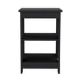 3-Tier End Table for Small Spaces, 15.7"W Compact Side Table with Open ...