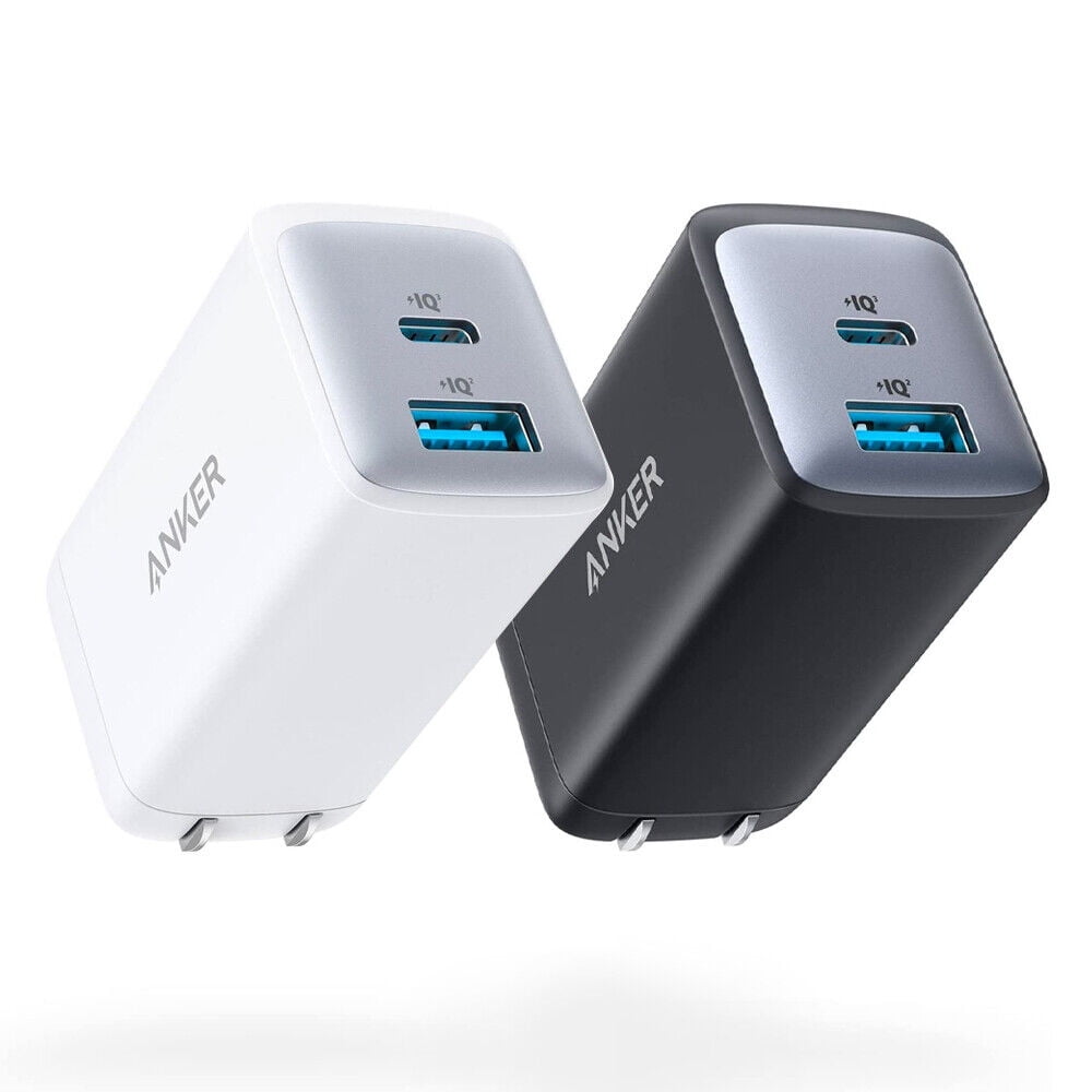 Buy Anker 65W USB C Charger Dual Ports Foldable Travel Wall Adapter GaN ...