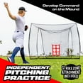GoSports Baseball & Softball Portable Backstop Practice Net - 10 x 8 ft ...