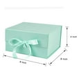 LaRibbons Collapsible Cardboard Gift Box with Satin Ribbon, Magnetic ...