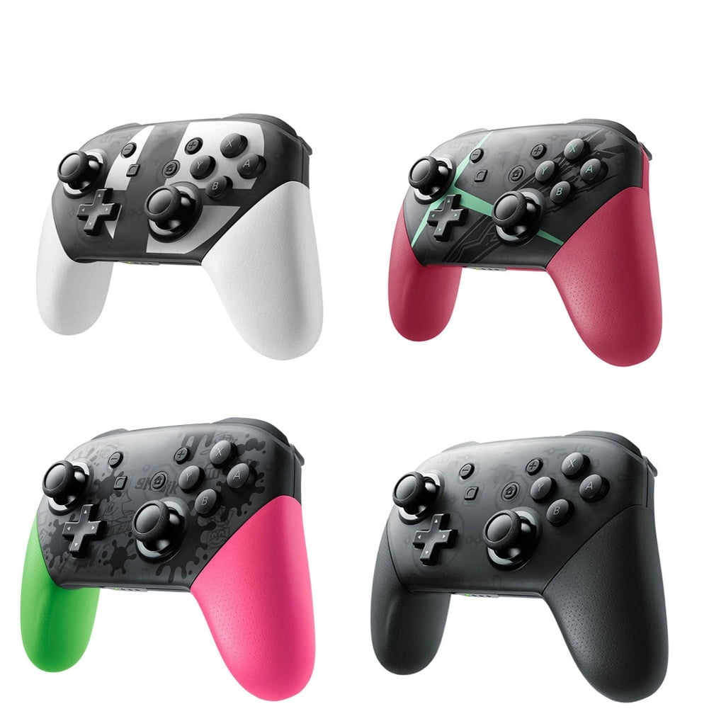 Alician Electronic Switch Pro Controller Bluetooth Wireless Controller Game Accessories Pink + Green 16.5x16x6.5cm