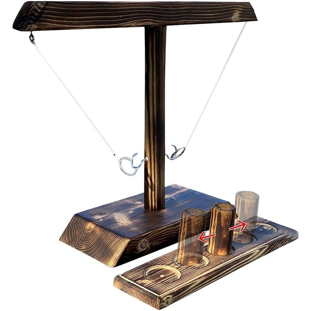 Ring Toss Games for Kids Adults, Handheld Board Games with Shot Ladder ...