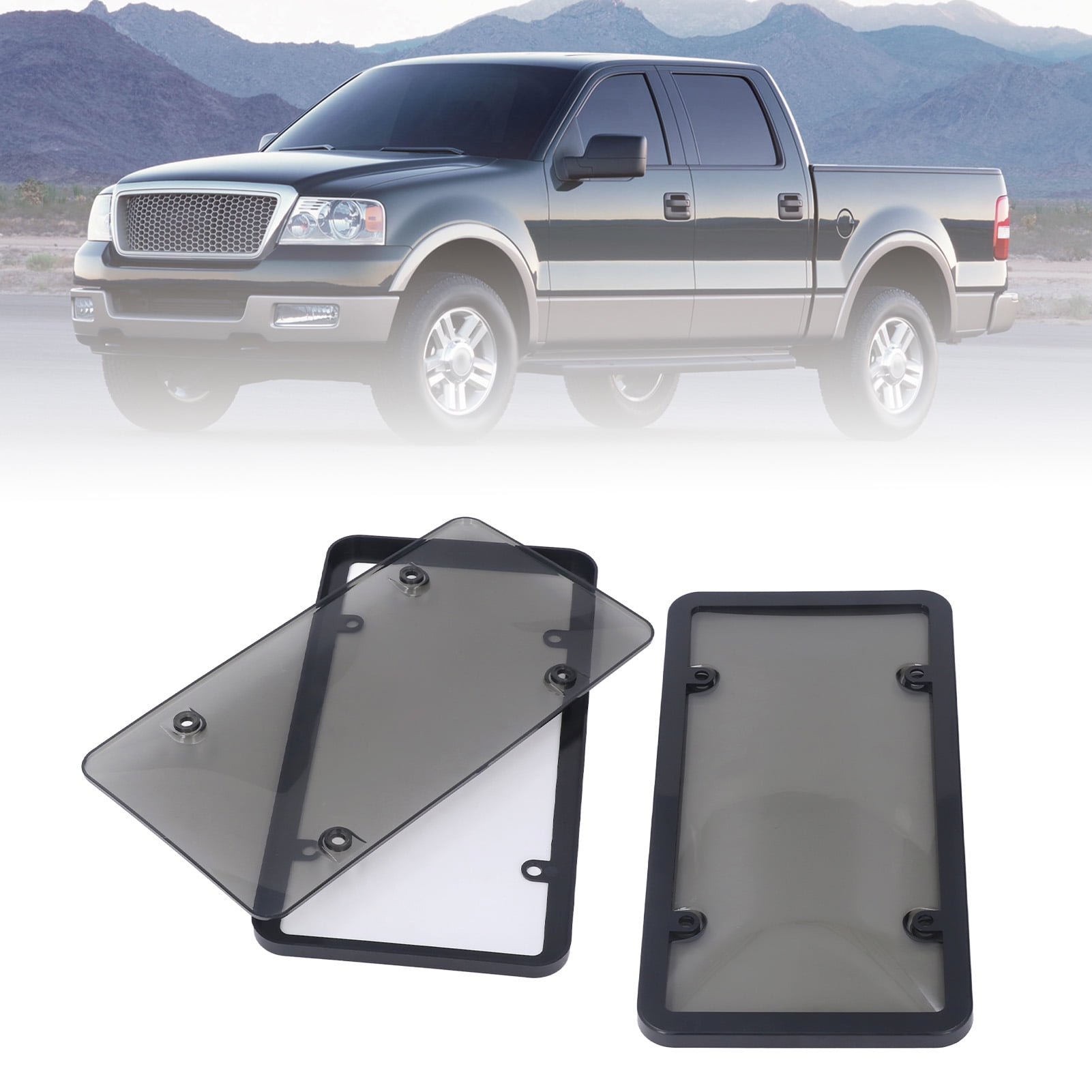 Click here for Fyydes License Plate Shield With Frame  Smoky Comb... prices