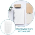 60 Pcs Loose Leaf Binder Plastic Paper Clips File Folder Punch Hole ...
