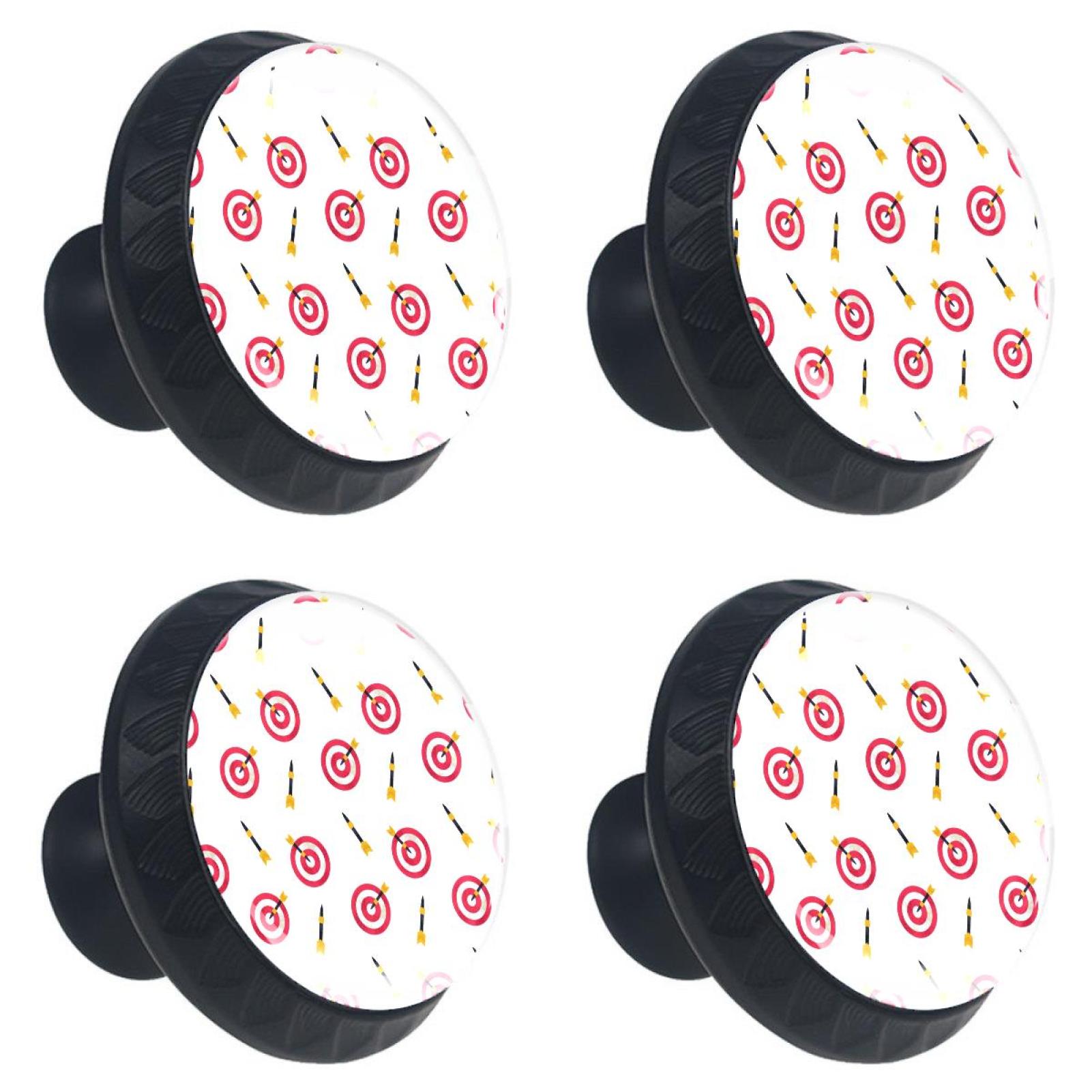 4 Pcs Darts Game Knobs for Kitchen Cabinet Cupboard Dresser Bookcase ...