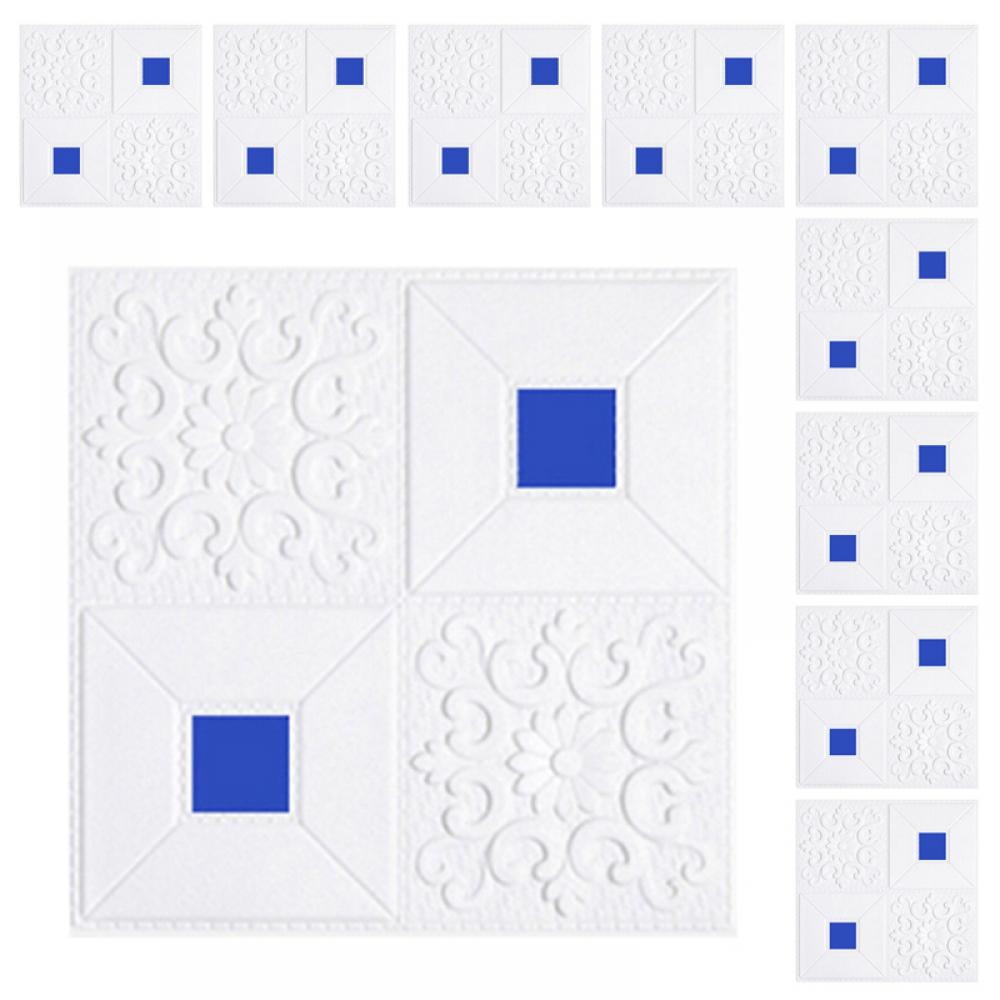 White Brick 3D Wall Panels Peel and Stick Wallpaper for Living Room ...