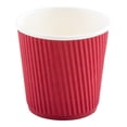 Black Ripple Wall Paper Cups 25 Count 4 Ounce Non-Slip Insulated ...