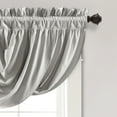 Lush Decor Lucia 18" x 42" Solid White 3" Rod Pocket Single Valance ...
