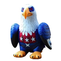 Patriotic Inflatable 6FT Sam Hold Rocket 4th of July Inflatable Yard ...