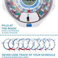 LiveFine WiFi Automatic 28-Day Pill Organizer with Lock & Key, Clear ...