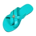 Bnwani Slides Women,Womens Slides,Low Heel,Open Toe,Wide,Casual,Navy,6. ...