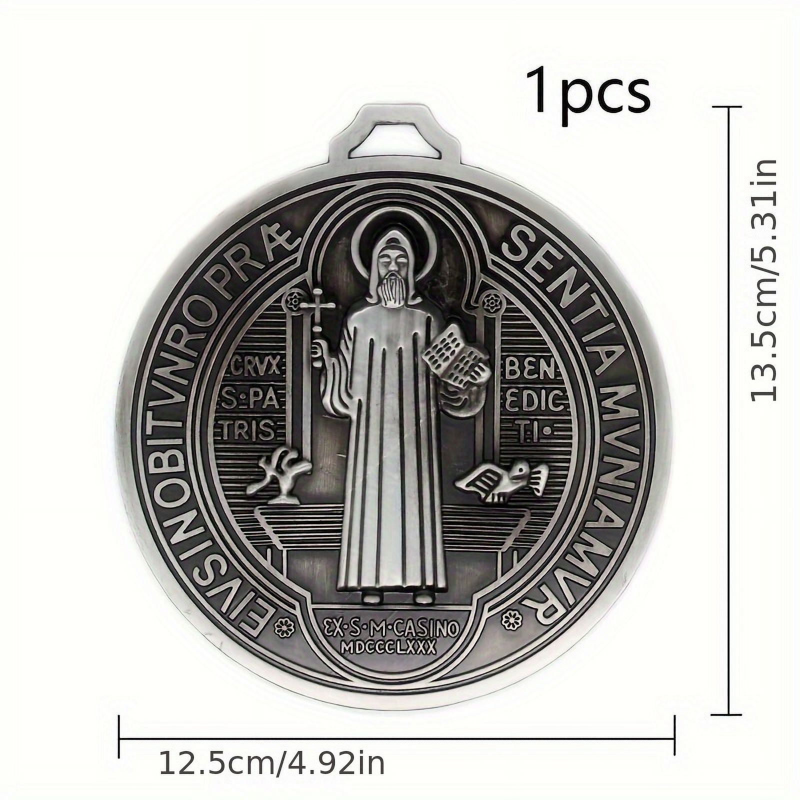 Click here for Snnroo Saint Benedict Medal Wall Hanging Charm - V... prices