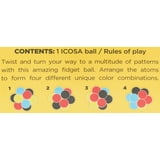 Brainwright Icosa Atomic Fidget Ball Ages 8+ Twist Turn Pattern Puzzle ...