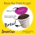 SCS Direct Disposable K-Cup Lids, 100 Count, Reuse Empty K-Cups for ...