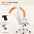 Barara King Computer Home Office Desk Chair with Adjustable Foot Ring ...