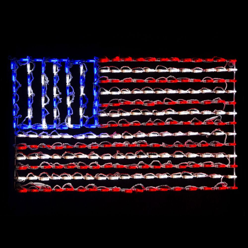 LED American Flag - Brite Ideas Decorating - Walmart.com