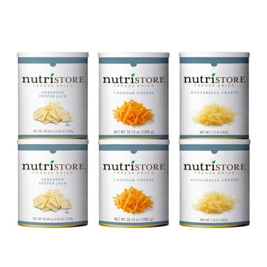 Nutristore Freeze Dried Cheese Variety 6 Cans - Walmart.ca