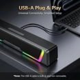 Speakers for Desktop PC, 3.5mm Aux PC Speakers for Desktop with Dynamic ...