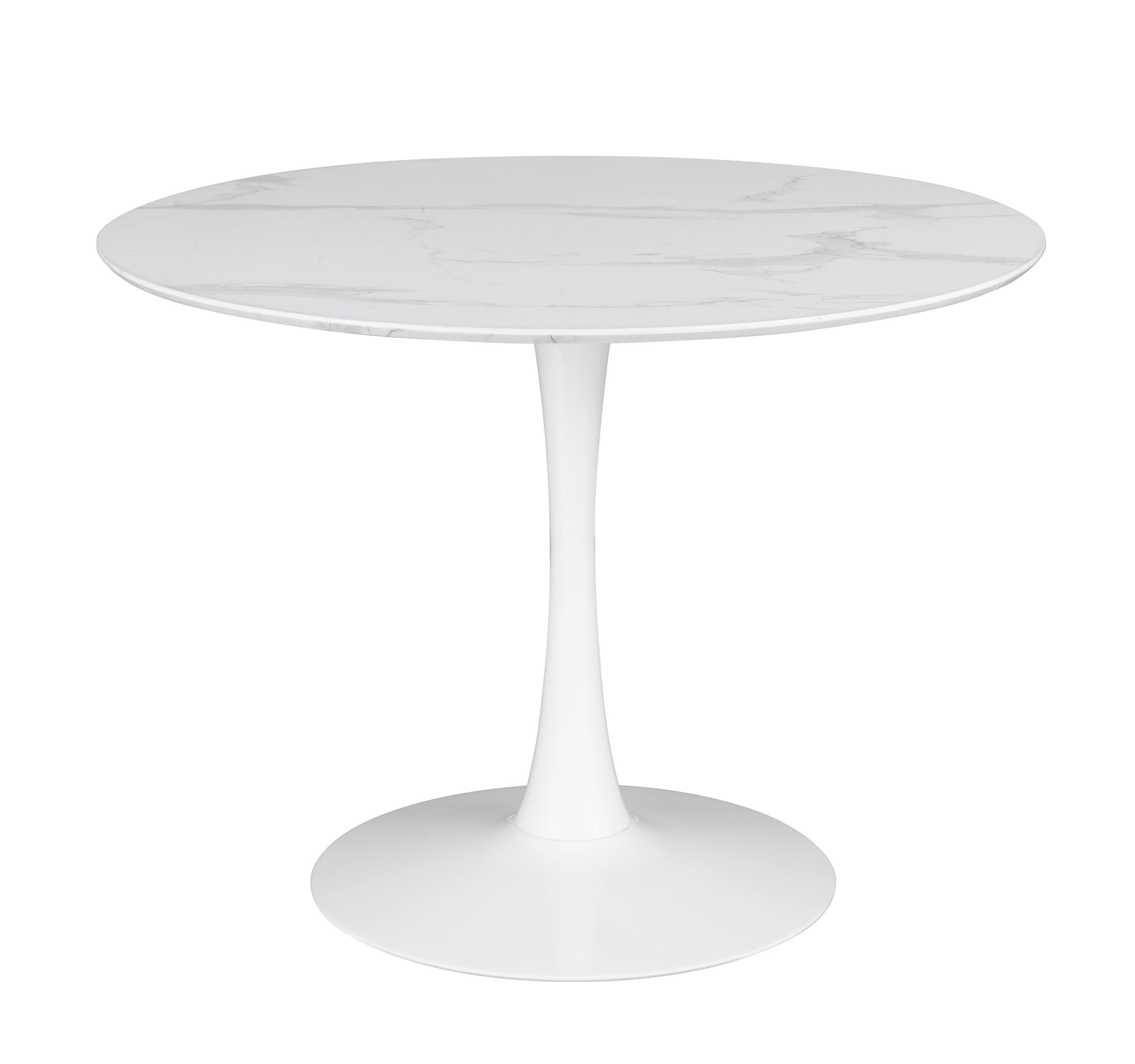 Arkell 40-inch Round Pedestal Dining Table White - Walmart.com