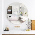 8 Inch Round Glass Wall Mirror for Bathroom and Living Room Home Decor ...