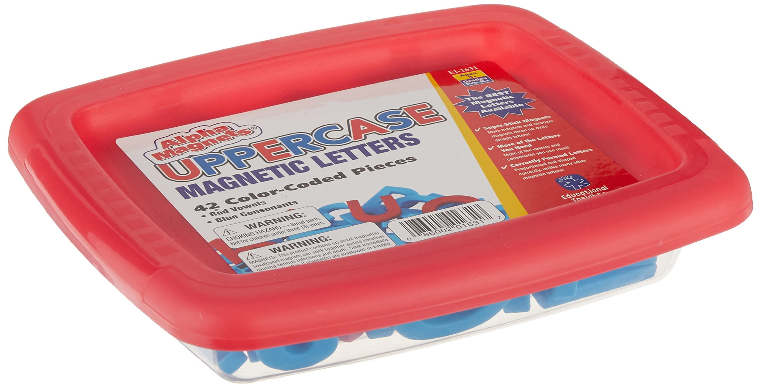 Juego de 42 letras en mayúscula Alpha Magnets de Educational Insights ...