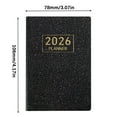 Camnix Mini 2025 Pocket Agenda, PU Texture Cover 120 Pages Daily ...