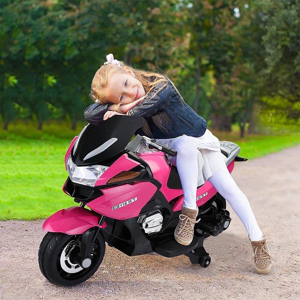 Cfowner 12V Kids Ride On Motorbike, Battery Powered Motorcycle for Kids ...