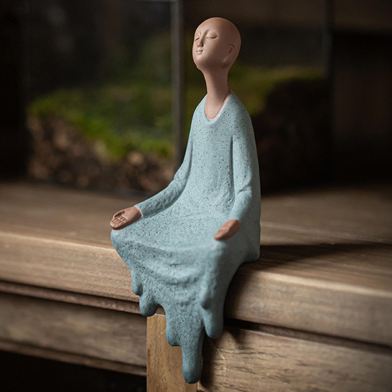 Miniature Buddha Statue Tabletop Figurines Car Dashboard Flower Pot ...