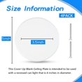 4 Packs 5 Inch Ceiling Cover Plate Metal Flat Round Electrical Cover ...